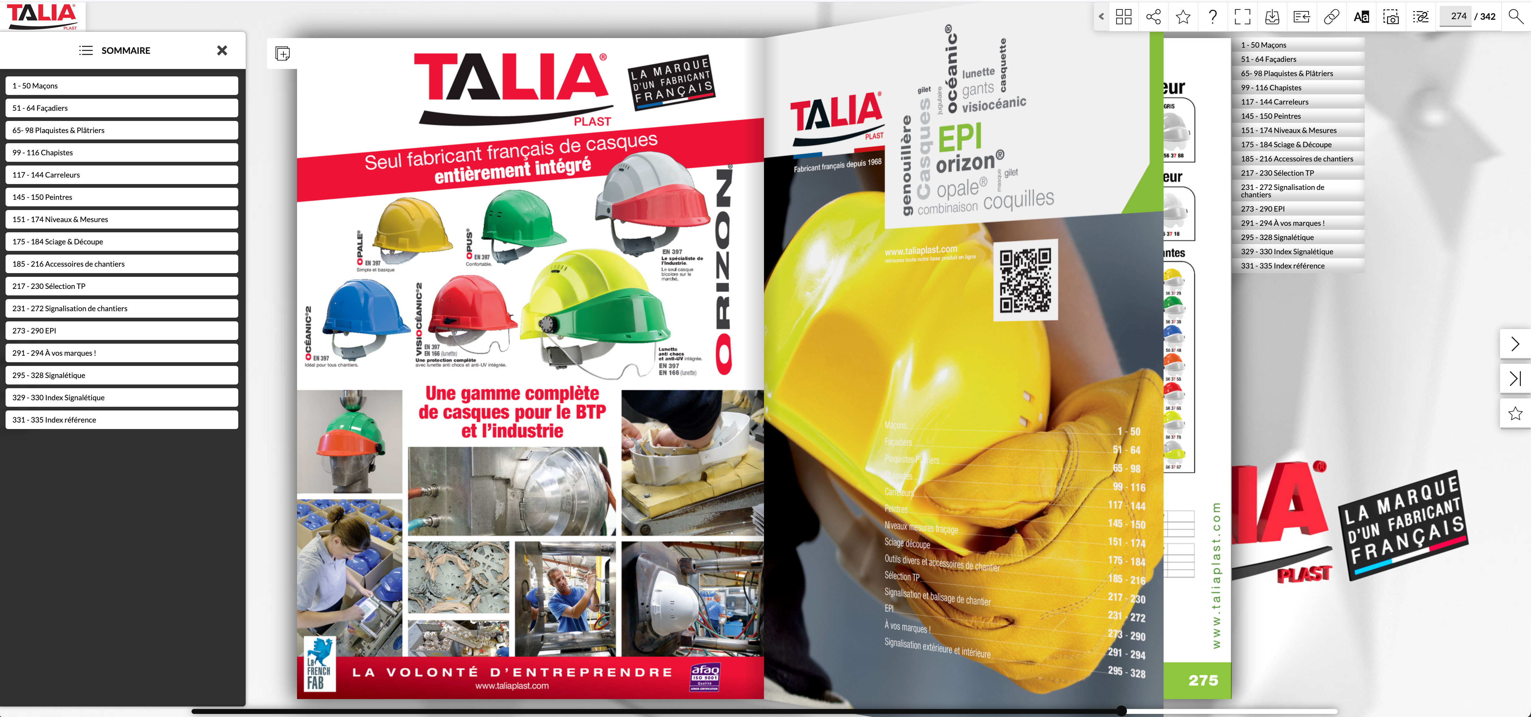 Catalogue interactif TALIA - Taliaplast